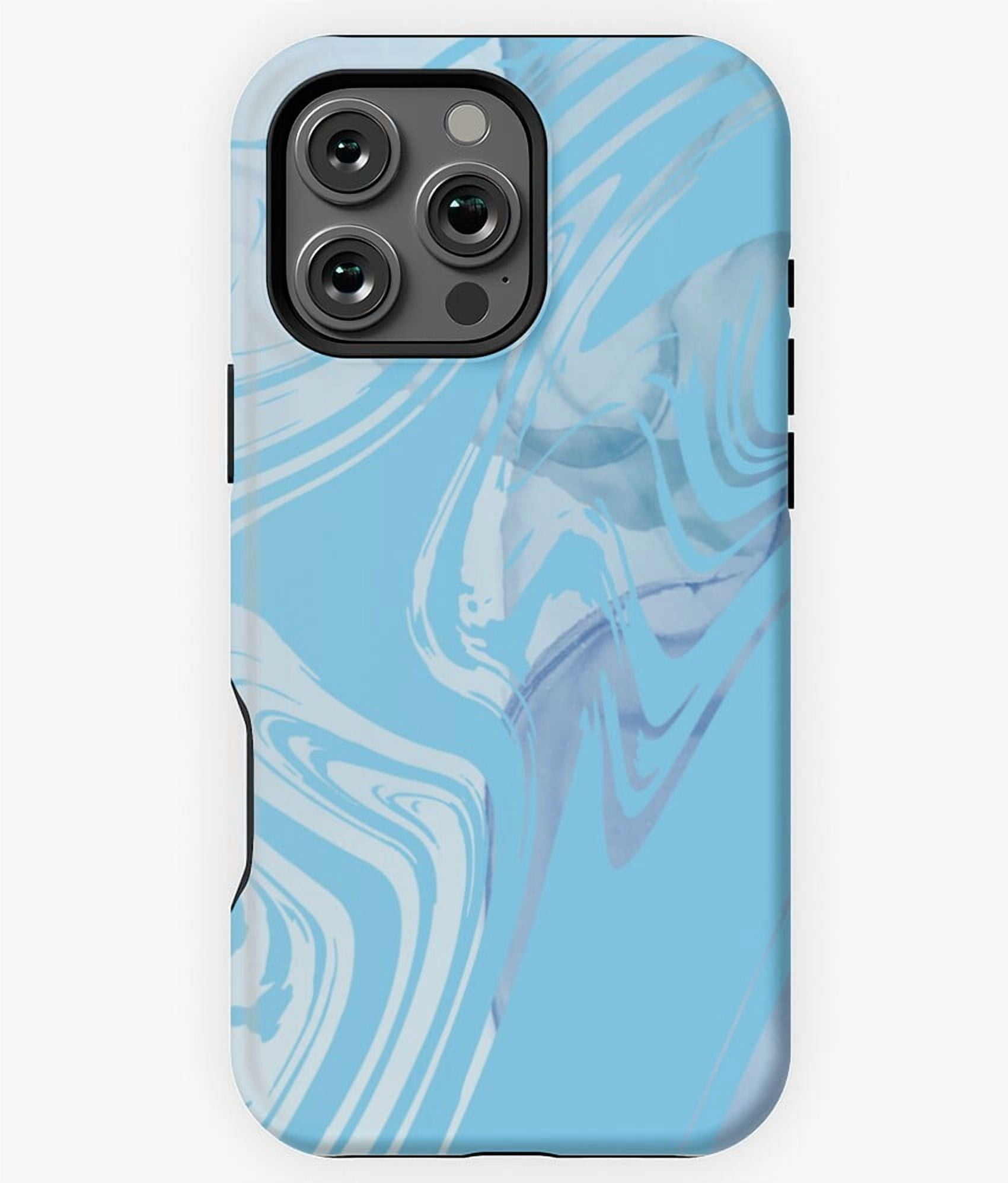 Blue Geode Patterns Crystal Art N7255 Phone Case for iPhone 17 16 15 14 ...