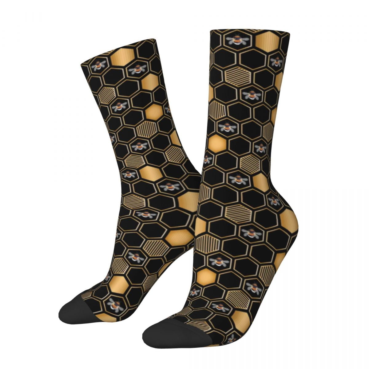Blue Geometric Stockings Abstract Triangle Print Design Korean Socks ...