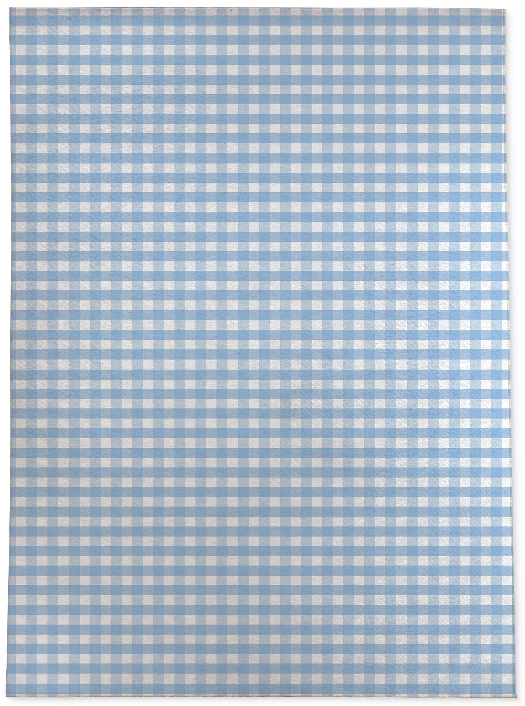 Blue Gingham Dream Area Rug by Kavka Designs - Walmart Business Supplies