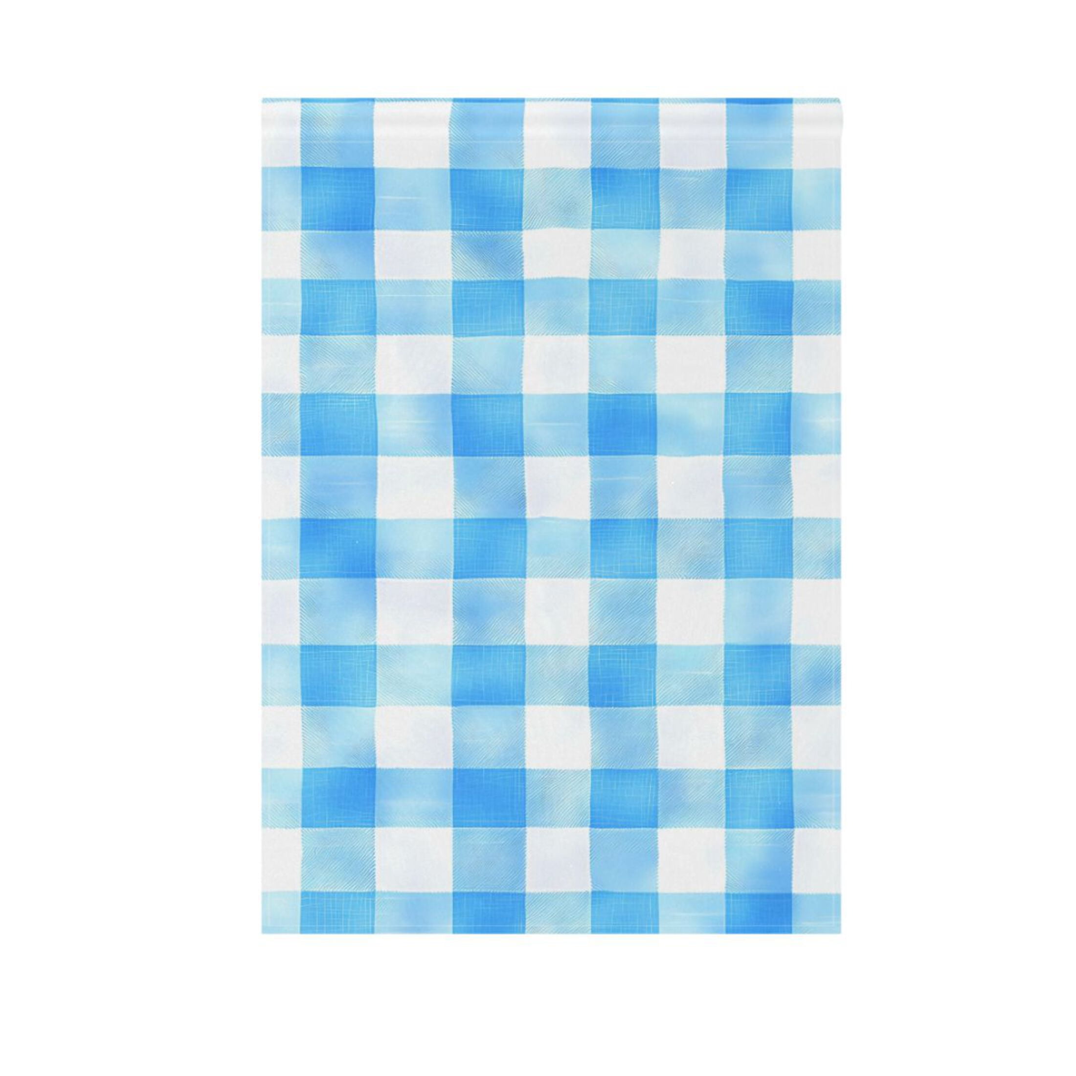 Blue Gingham Garden Flag Double Sided 12 x 18/28 x 40 Inch Yard Flag ...