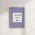 Blue Gingham Motivational Quote Positive Affirmation Poster Art ...