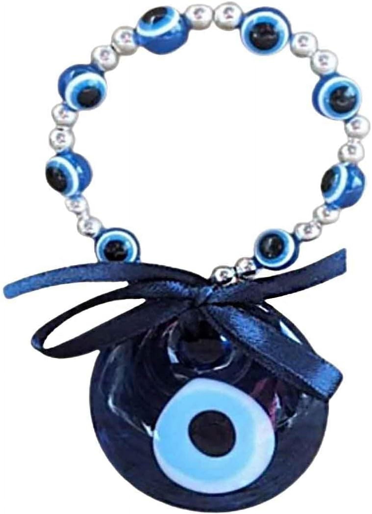 Blue Glass Evil Eye Car Hanging Ornament – Turkish-style amulet for ...