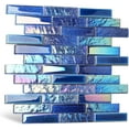 Blue Glass Porcelain Tile Box of 5 Square Feet Iridescent Starry Sky ...