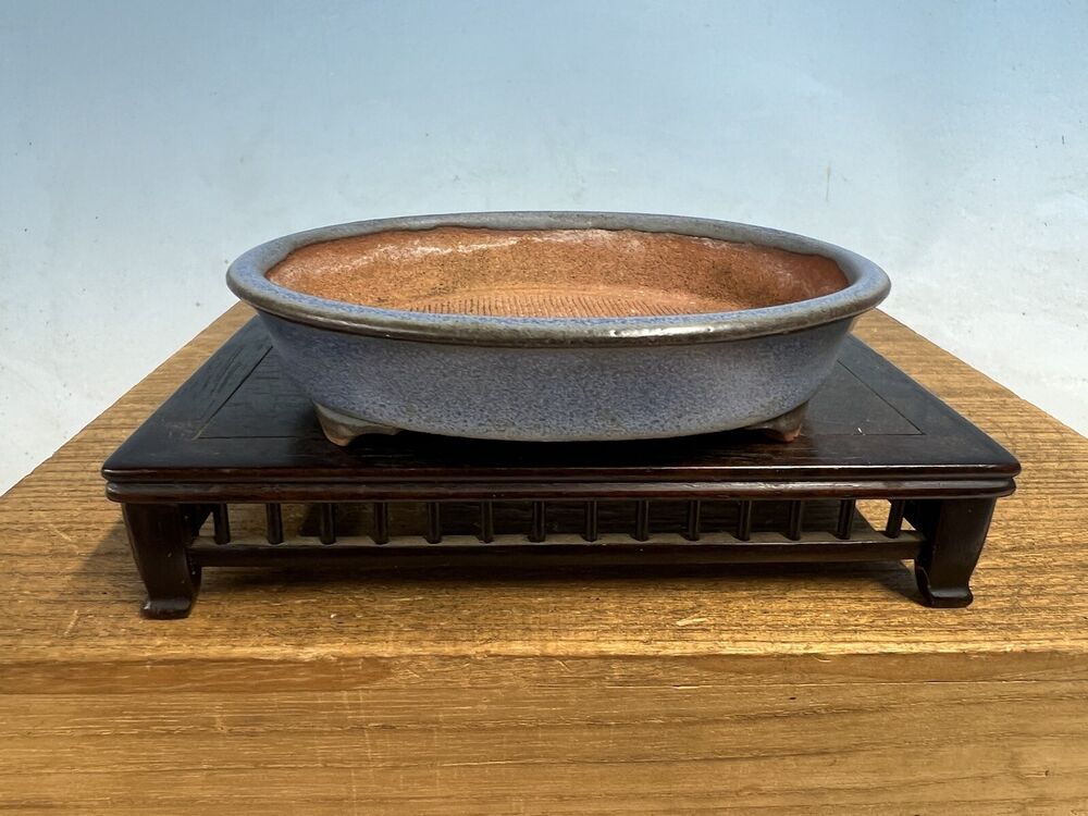 Blue Glazed Shohin Size Bonsai Bonsai Tree Pot Made By Ito Tonyo 4 3/4 ...