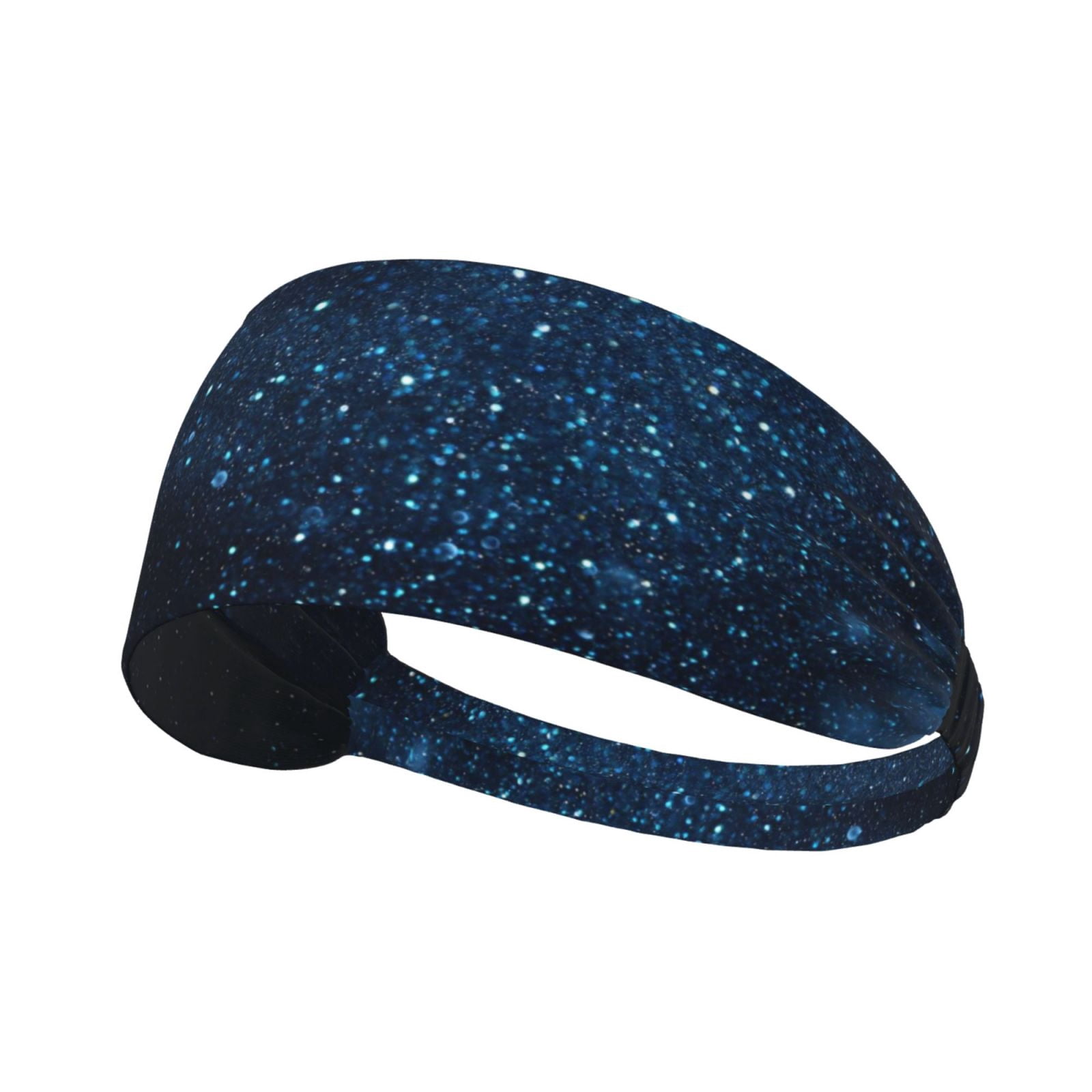 Blue Glitter Retro Headbands for Women and Men, Tennis Athletic ...