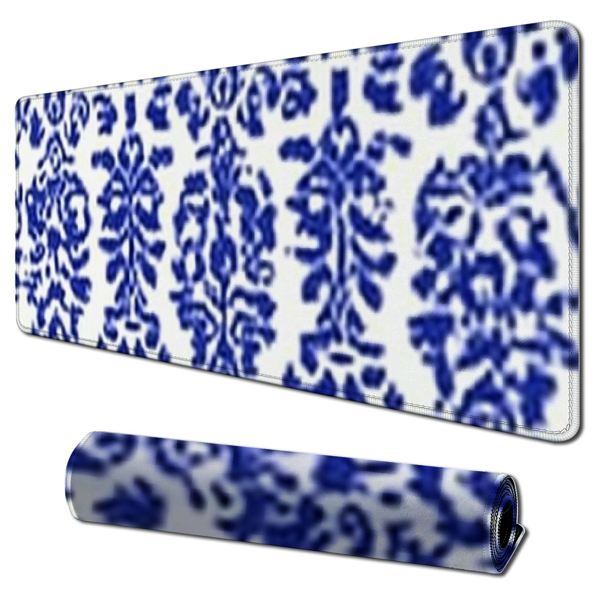 Blue Glitter Retro Large Gaming Mouse Pad Desk Keyboard Pad Keyboard ...