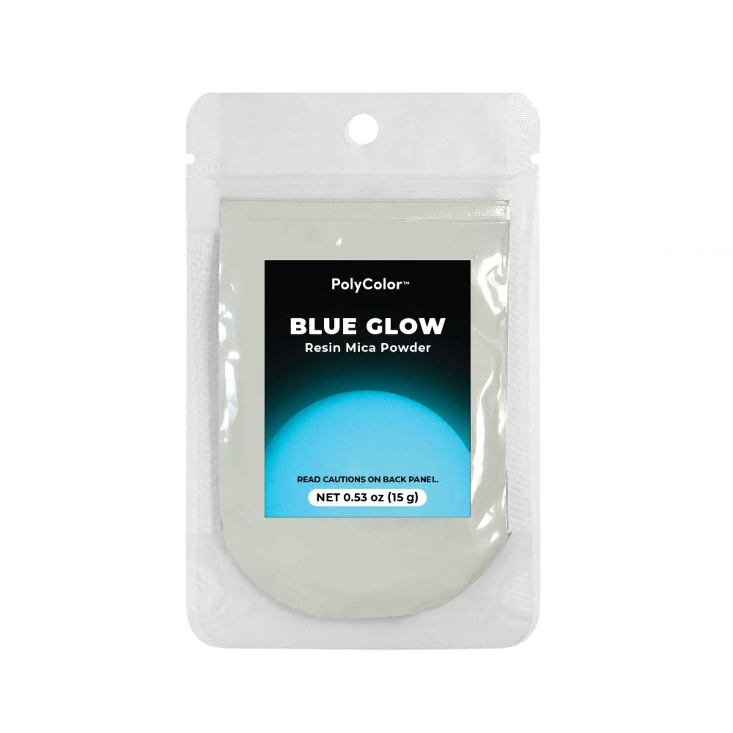 Blue Glow Metallic Powder (PolyColor) Glow in the Dark Mica Powder for ...