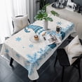 Blue Gnomes Christmas Table Cloth Waterproof Tablecloths, Blue Xmas ...
