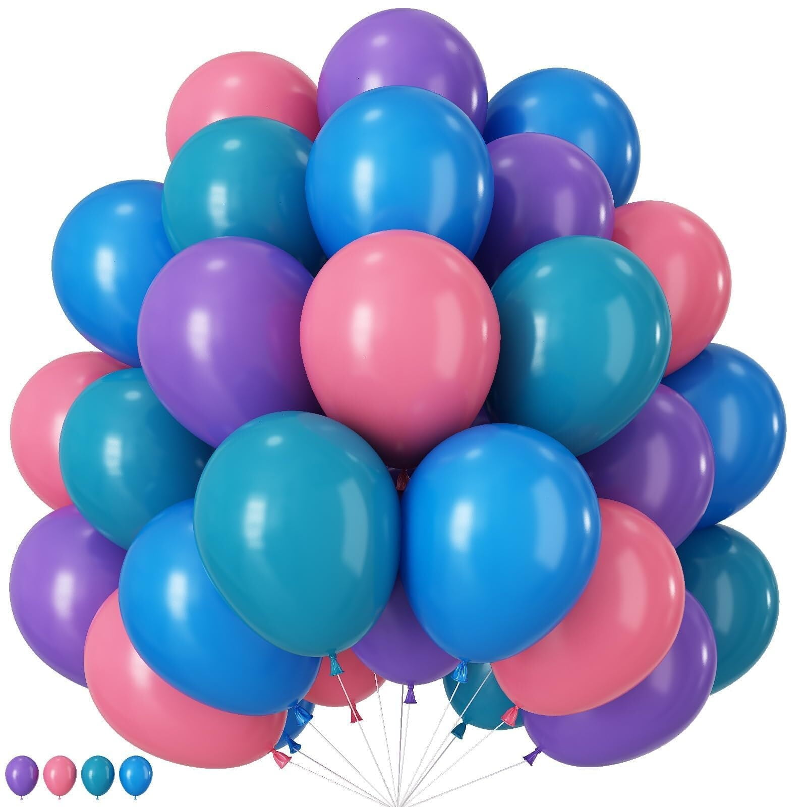 Blue and Gold Balloons 60 Pcs, 12 Inch Dusty Baby Blue Chrome Gold Balloon Cream Sand White ...