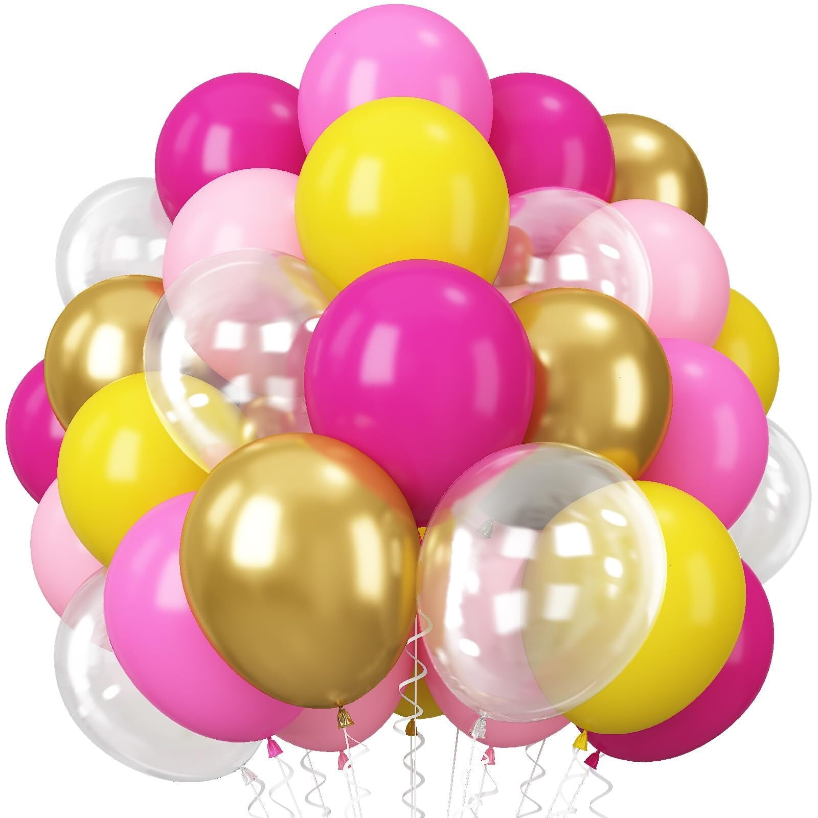 Blue and Gold Balloons 60 Pcs, 12 Inch Dusty Baby Blue Chrome Gold Balloon Cream Sand White ...