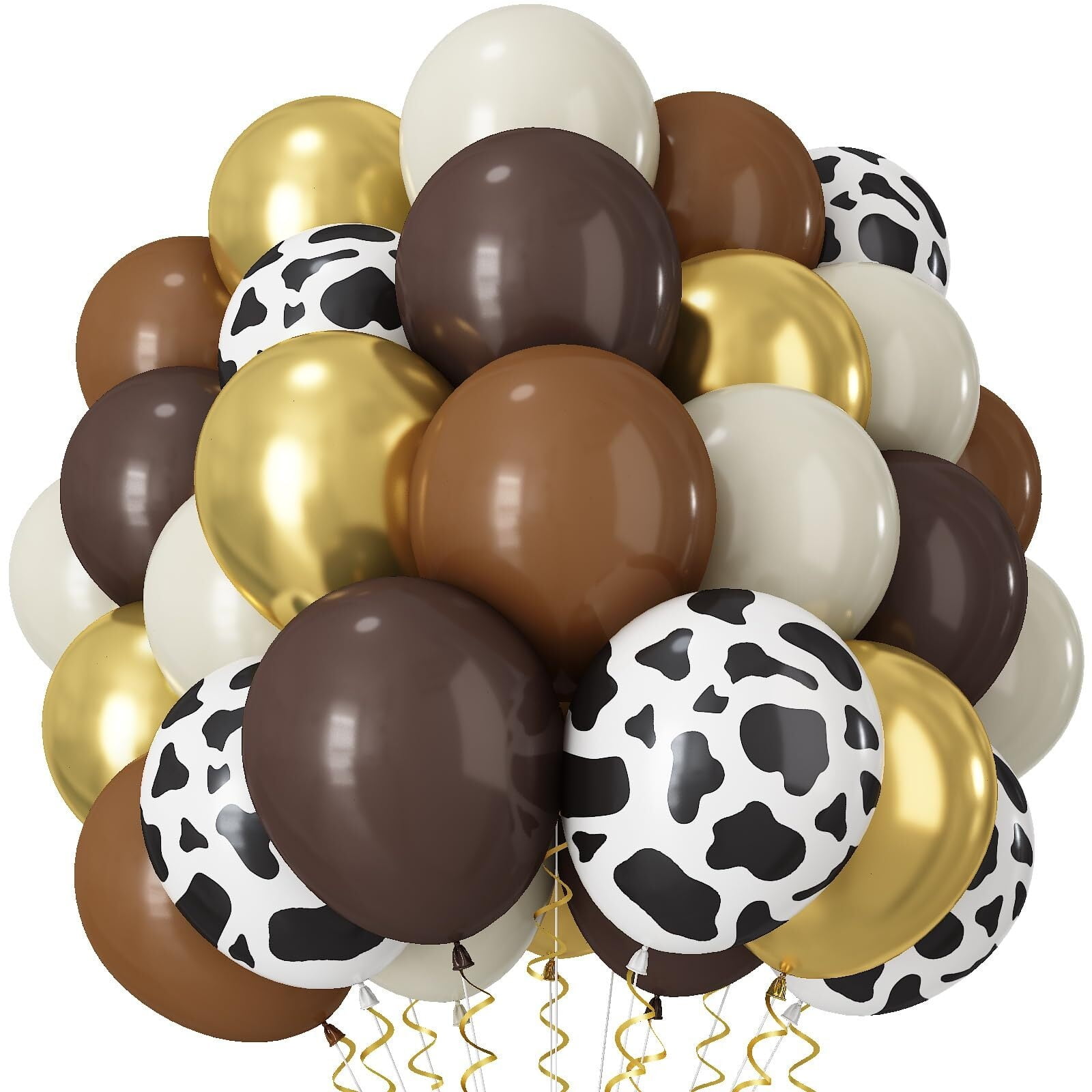 Blue and Gold Balloons 60 Pcs, 12 Inch Dusty Baby Blue Chrome Gold Balloon Cream Sand White ...