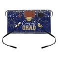 Blue Gold Graduation Cap Half Waist Apron Graduates Celebration ...