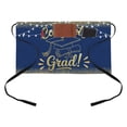 Blue Gold Graduation Cap Half Waist Apron Sequins Light Festive ...