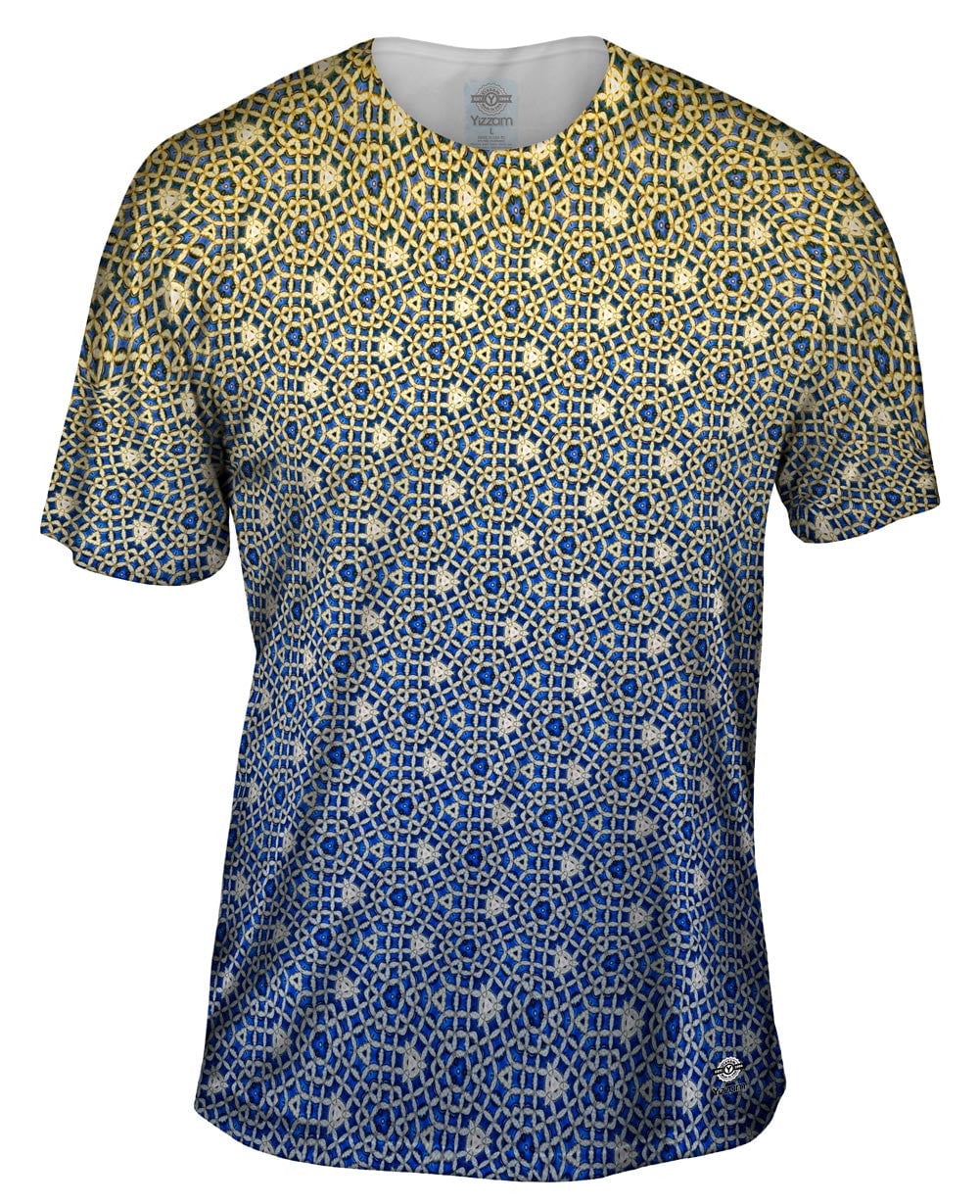 Blue Gold Jewels Mens T-Shirt All Over Print - Walmart.com