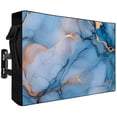 Blue Gold Marble Texture Outdoor TV Cover 48 to 50 inch Abstract Water ...