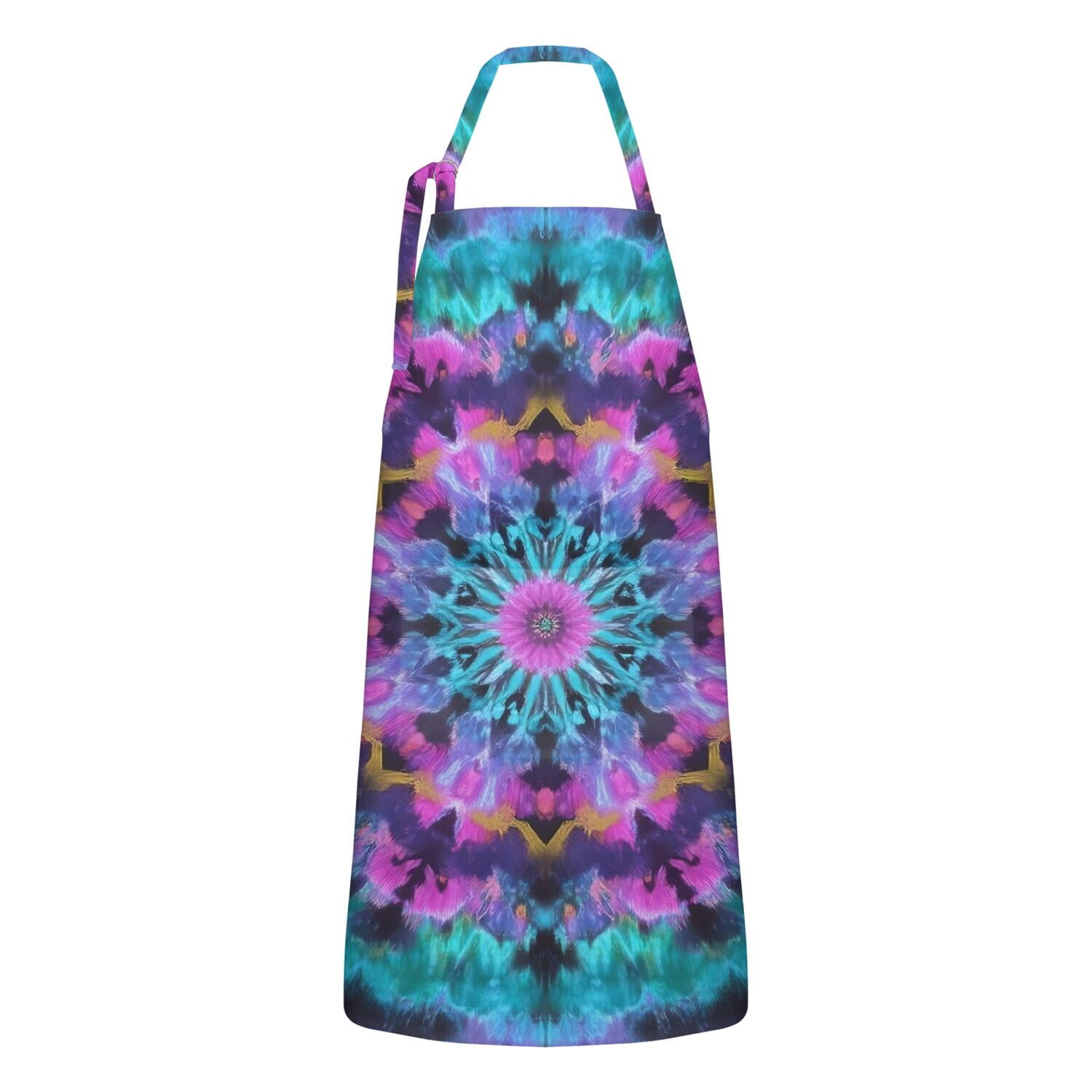 Blue Gold Wave Marble Pattern Apron-Garden Aprons for Women with ...