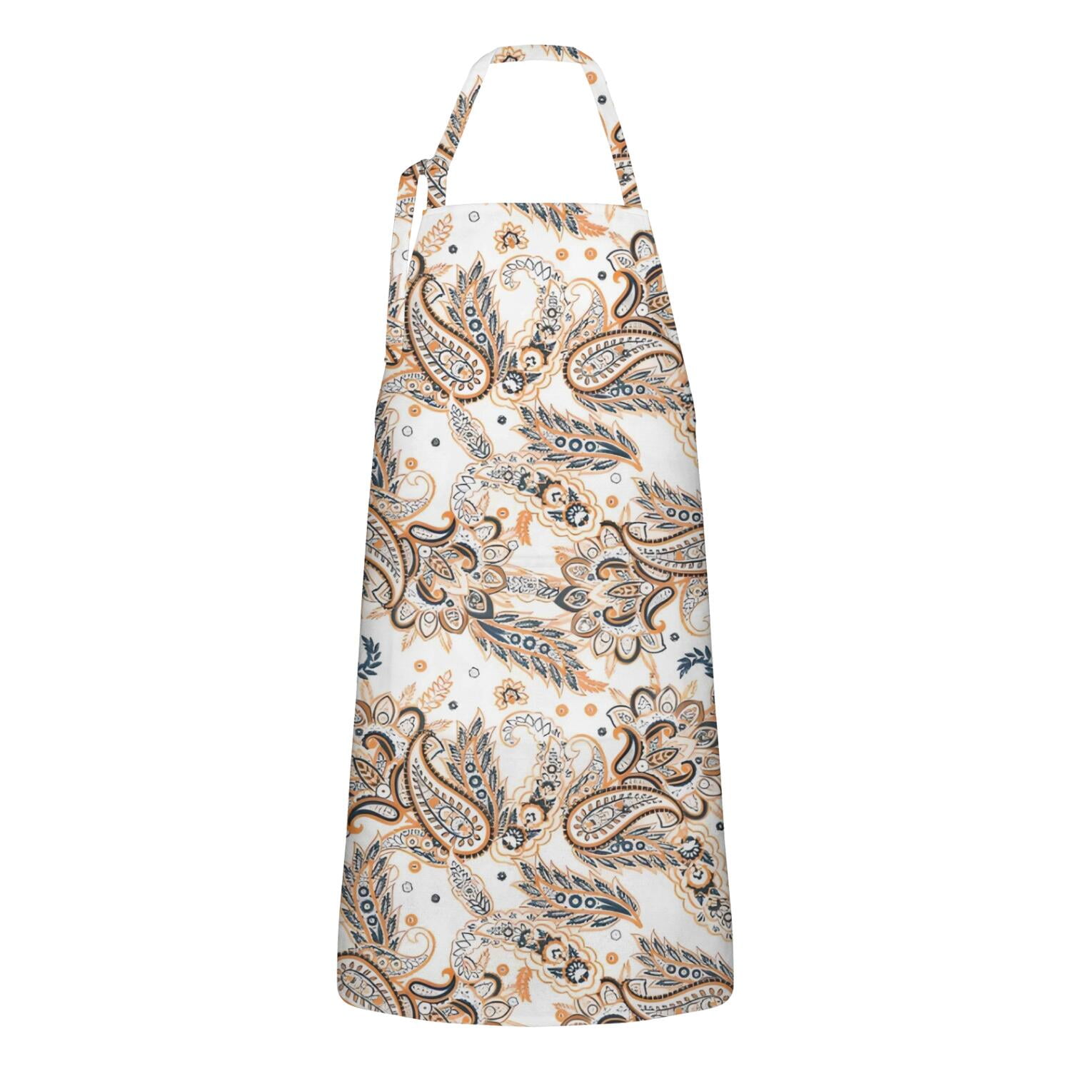 Blue Gold Wave Marble Pattern Apron-Garden Aprons for Women with ...