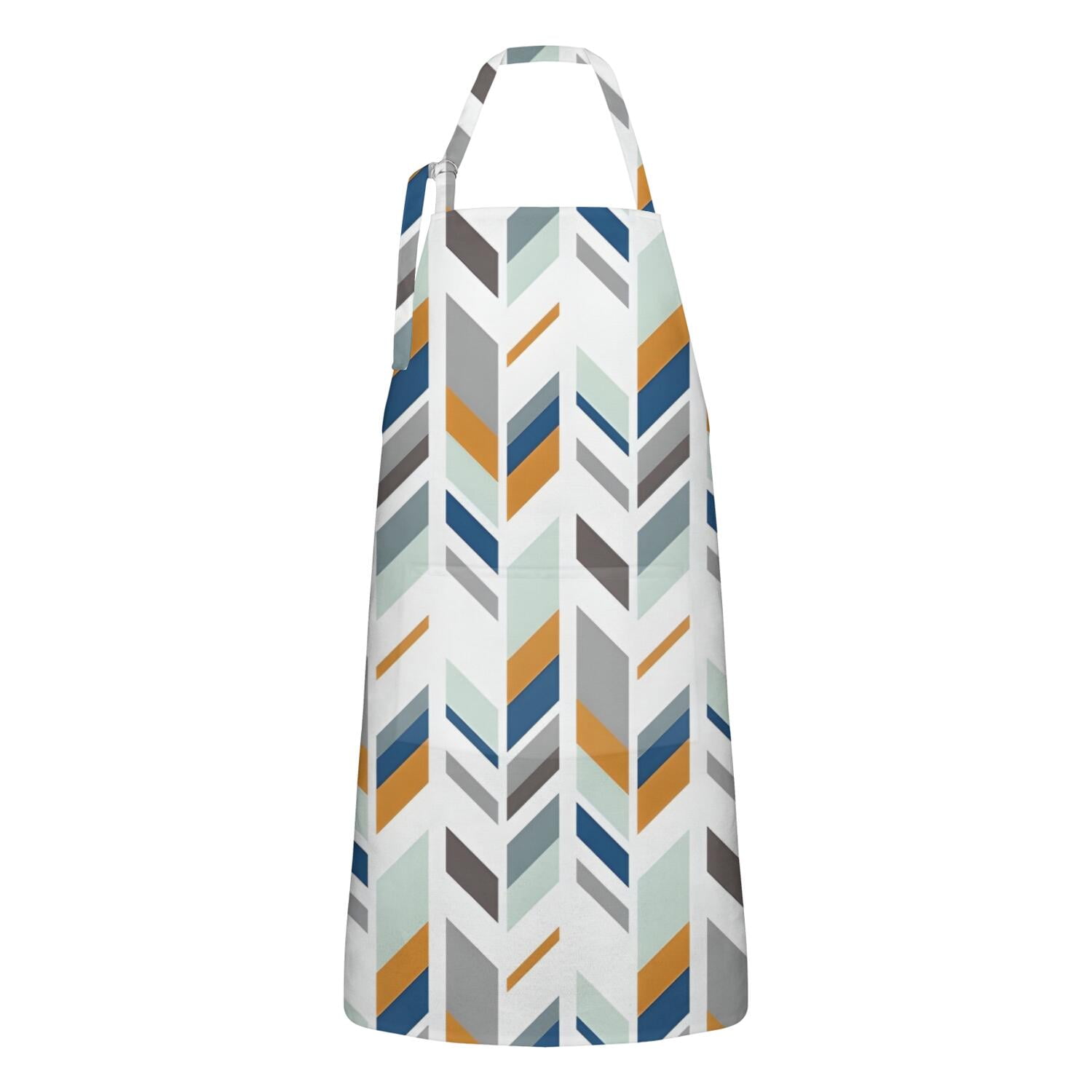 Blue Gold Wave Marble Pattern Apron-Garden Aprons for Women with ...