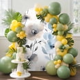 Blue Gradient Flower Abstract Art Arch Backdrop Cover Stretchy Spandex ...