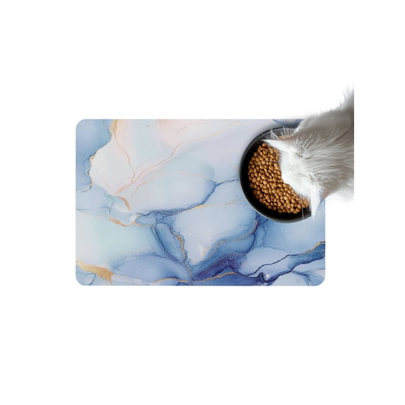 Blue Gradient Marble Doormat Non Slip Diatomaceous Earth Door Mat ...
