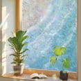 Blue Gradient Ocean Sea Wave Window Privacy Film, Rainbow Film ...
