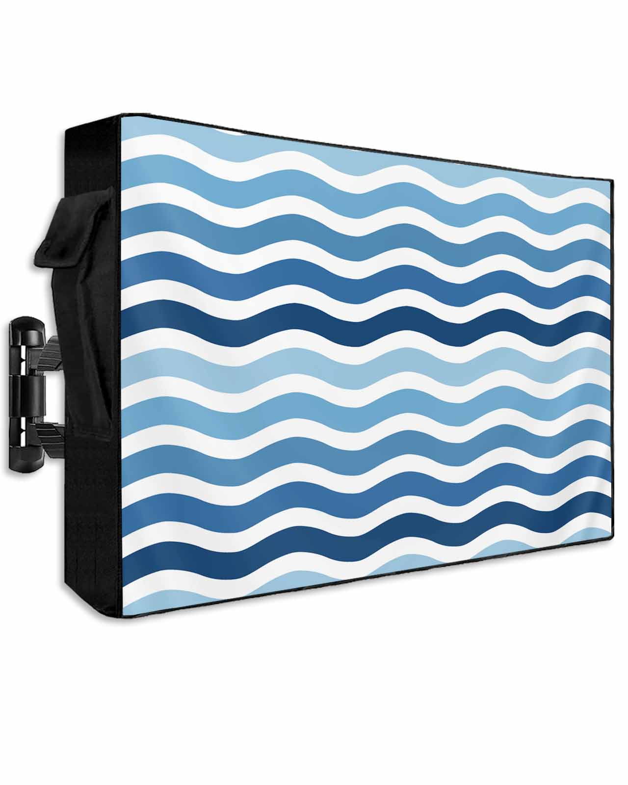 Blue Gradient Outdoor TV Cover 40 to 43 inch Water Ripple Striped ...