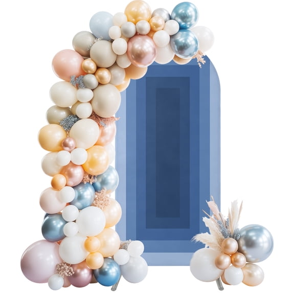 Blue Gradient Squares Arch Backdrop Cover 7.2 FT Softness Layers Zen ...