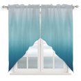 Blue Gradient Swag Valances for Windows 36 inches Long, Swag Curtains ...