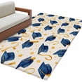 Blue Graduation Cap Tassels Area Rug 3x5 Washable Rug Non Slip Modern ...