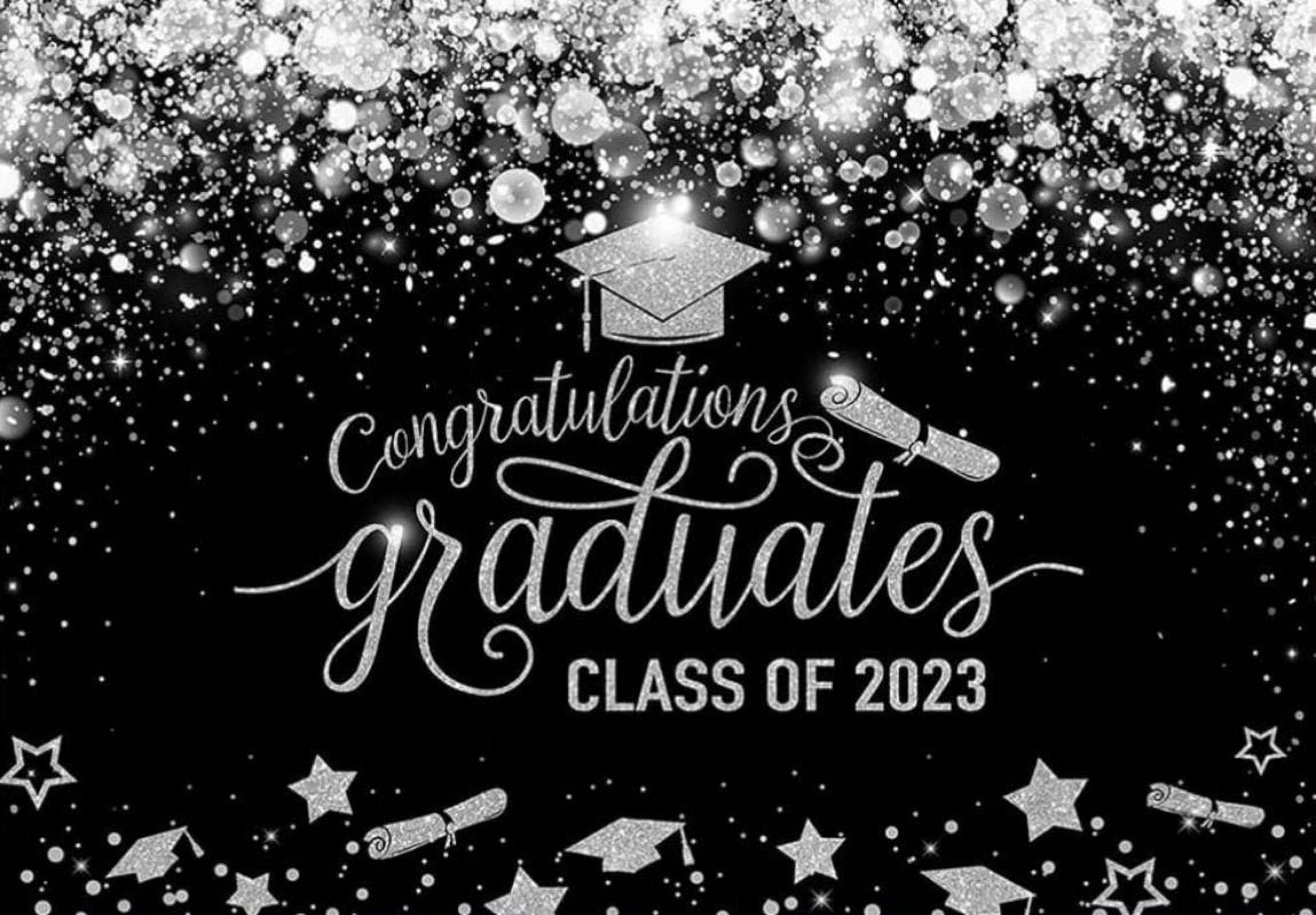 Blue Graduation Party rations Backdrop for School Photography ...