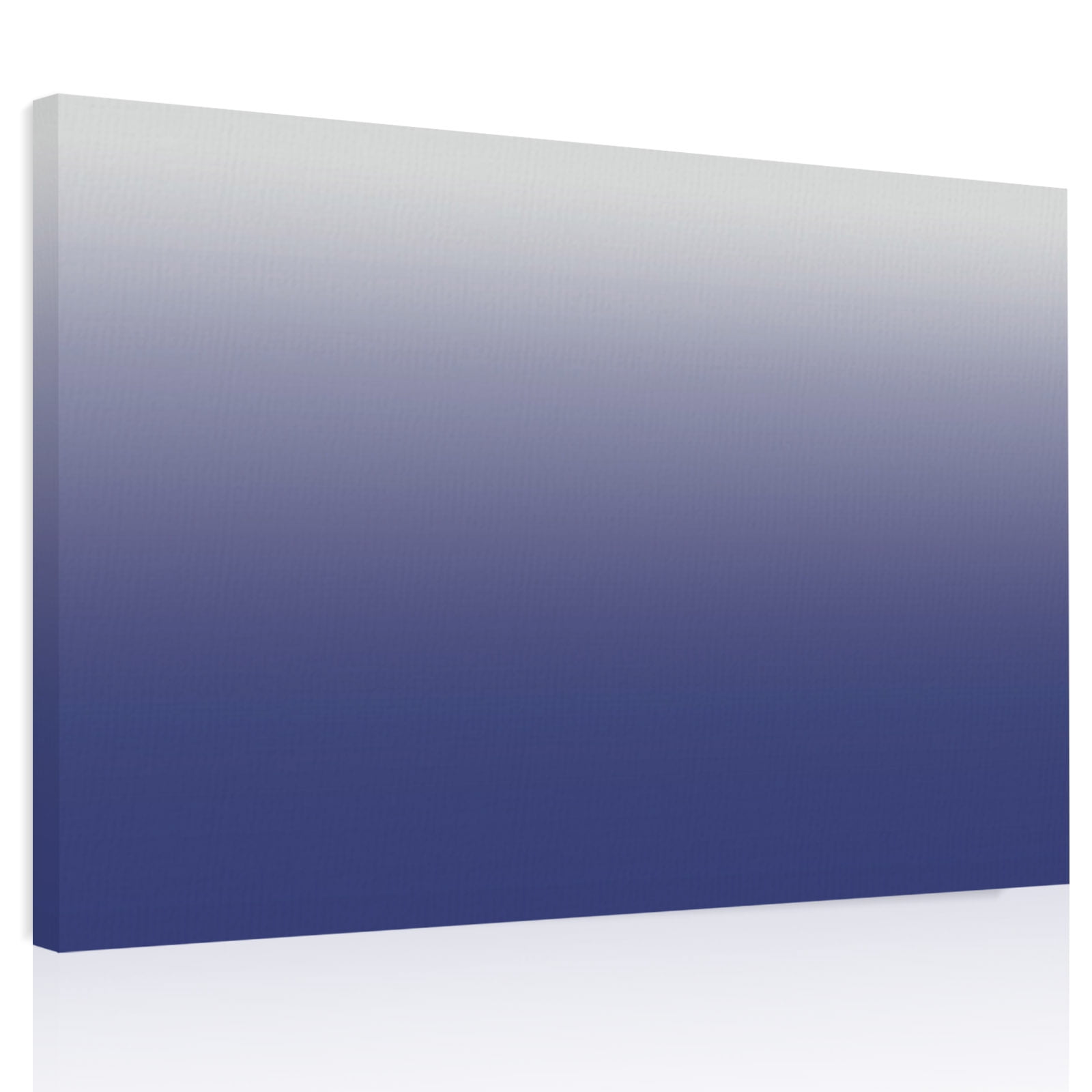 Blue Gray Canvas Print Wall Art, Gradient Wall Decor Modern Artwork ...
