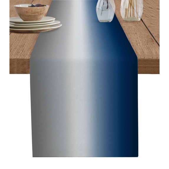 Blue Gray Gradient Abstract Table Runner ration Home r Dinner Table ...