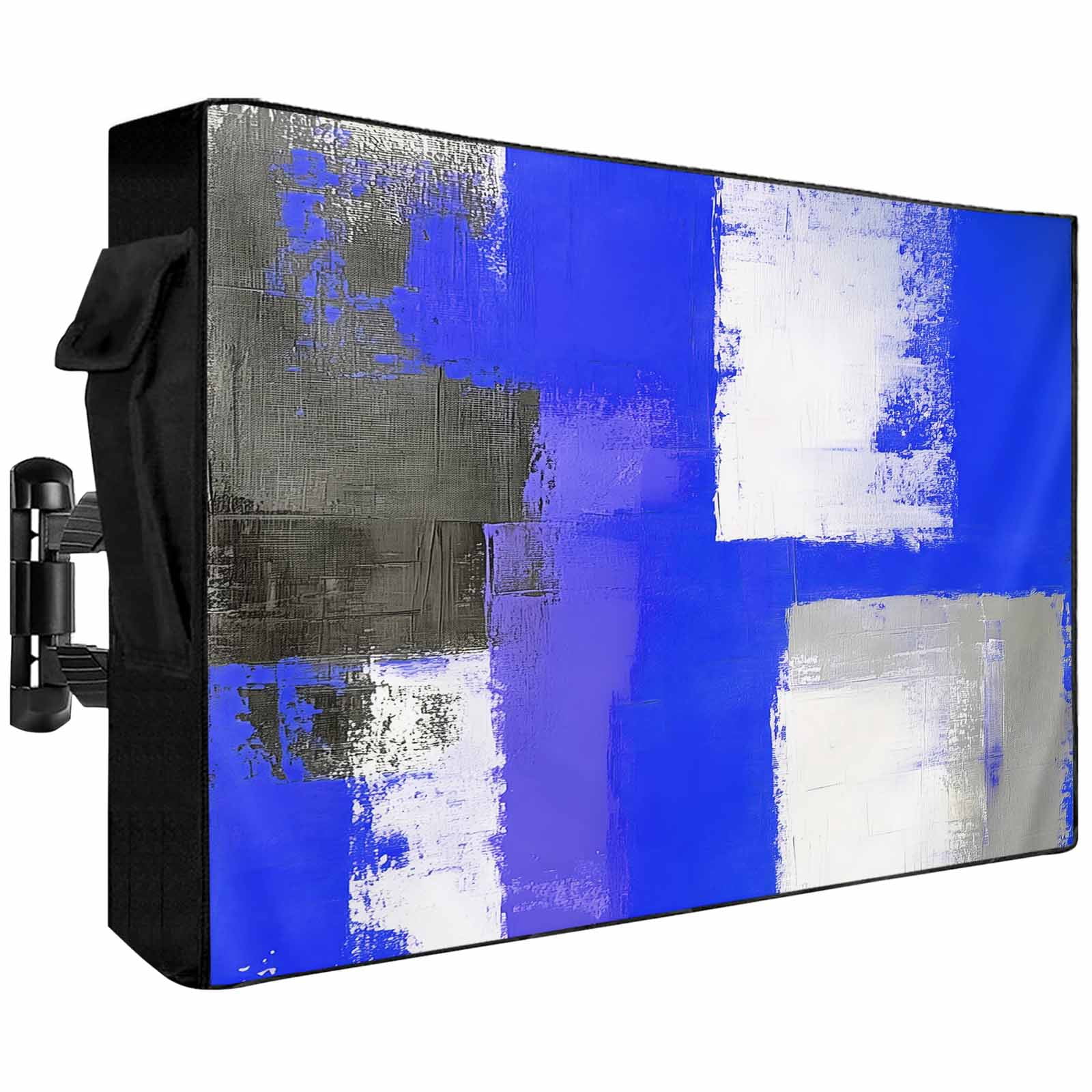Blue Gray Outdoor TV Cover 60 to 65 inch Graffiti Art Abstract ...