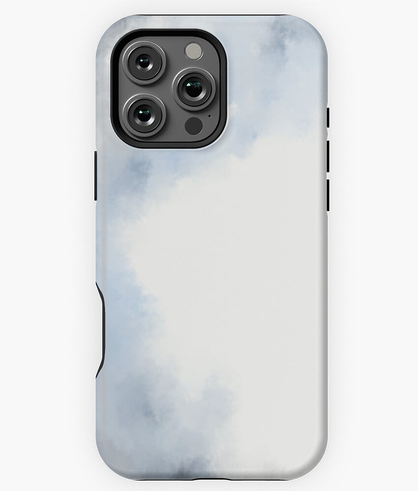 Blue Gray Textured Pattern Abstract N7249 Phone Case for iPhone 17 16 ...