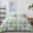 Blue Green Balloons Polka Dots California King Size Bed Set,Happy ...