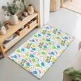 Blue Green Balloons Polka Dots Rectangle Area Rug 2x3ft,Living Room Rug ...
