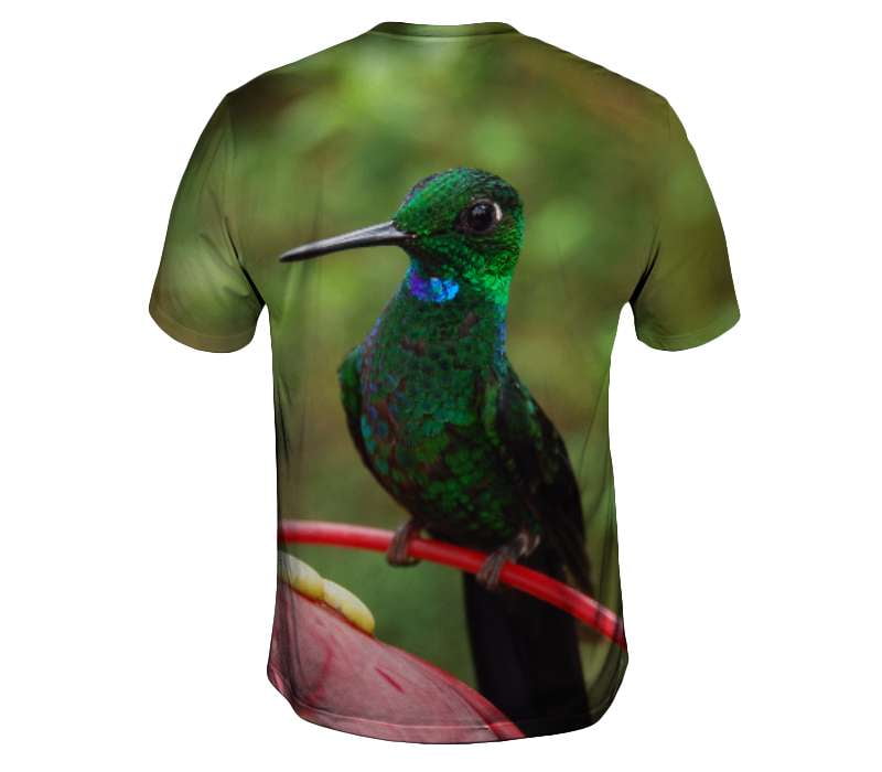 Blue Green Bird Mens T-Shirt All Over Print - Walmart.com