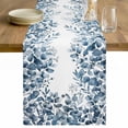 Blue Green Eucalyptus Leaves Table Runner 72 Inches Long Farmhouse ...