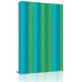 Blue Green Gradient Canvas Wall Art for Living Room, Color Striped ...