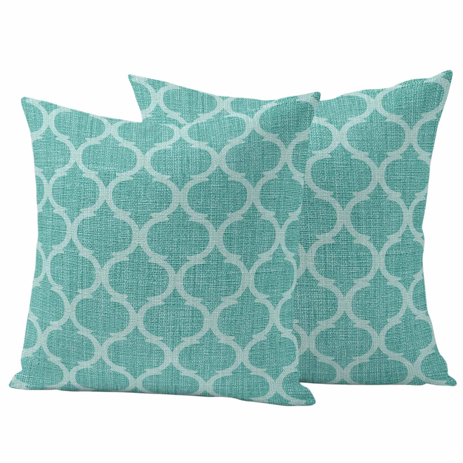 Blue Green Moroccan Outdoor Waterproof Pillow Covers, Morocco Retro ...