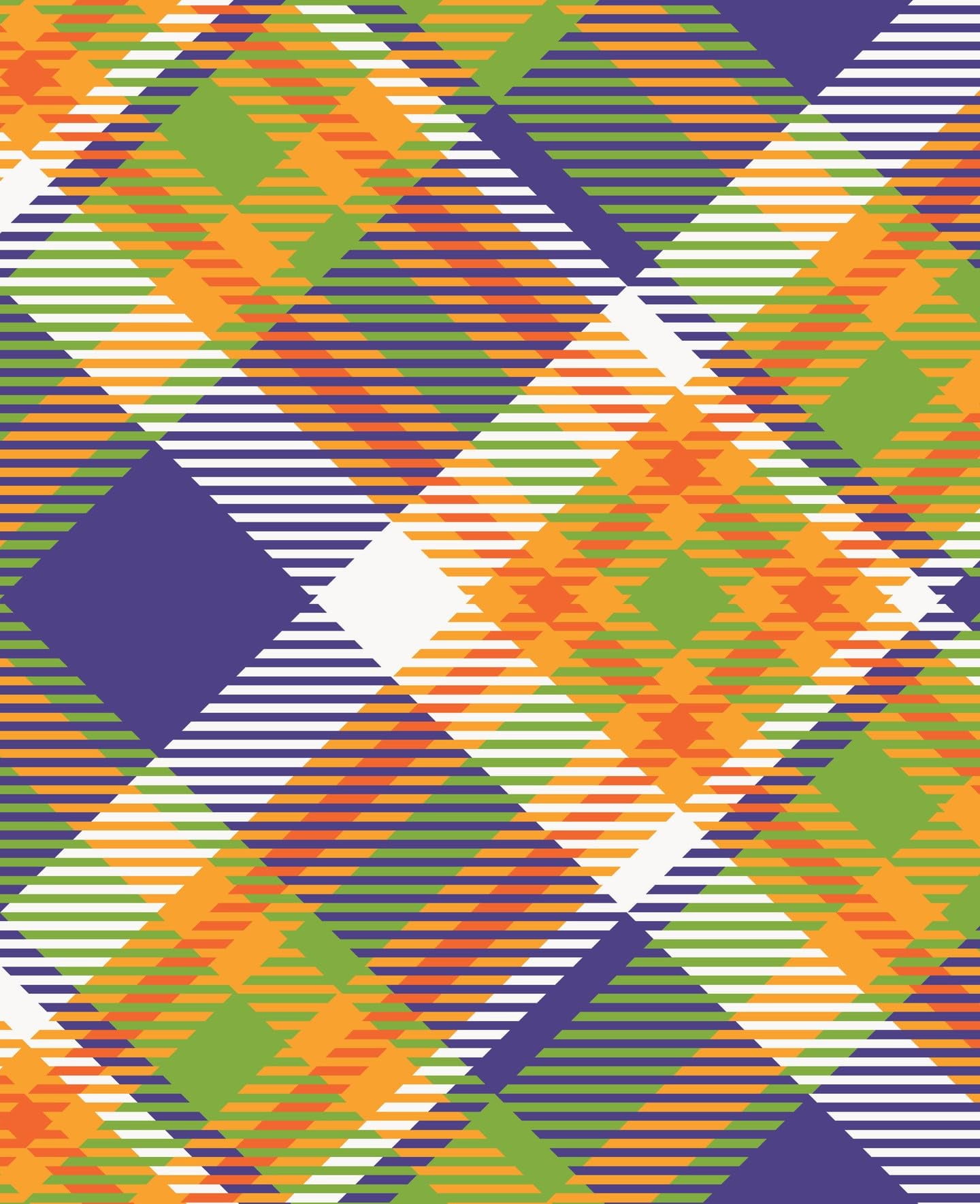 Blue, Green & Orange Scottish Tartan Plaid Pattern Edible Image Photo ...