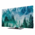 Blue Green Pine Trees TV Cover for 55 Inch Screen,Stretch Fabric ...
