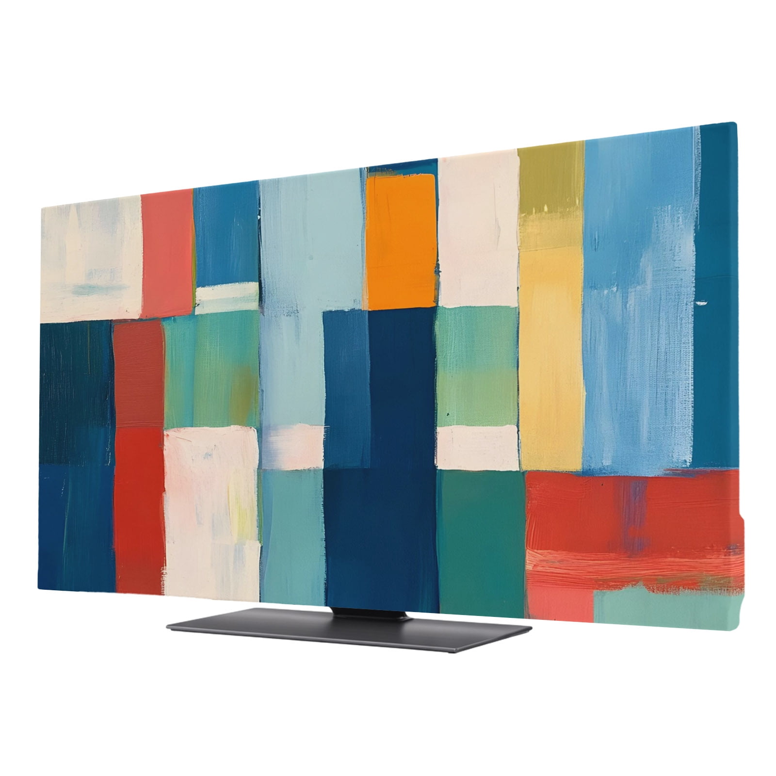 Blue Green Red TV Cover for 50 Inch Screen, Stretch Fabric Dustproof TV ...
