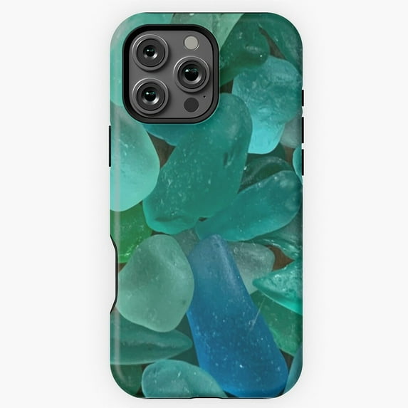 Blue Green Sea Glass Ocean Aesthetic iPhone Case 11 12 13 14 15 16 17 ...