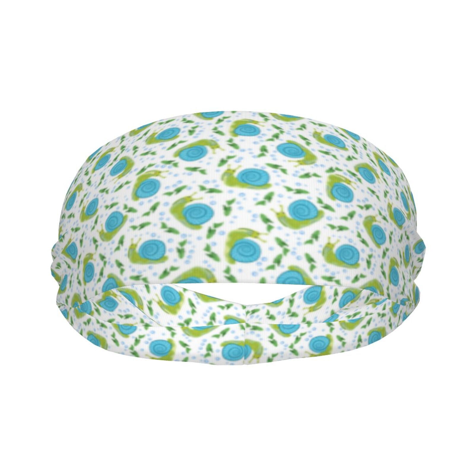 Blue Green Slug Fish Sports Headbands for Men/Women Workout Headband ...