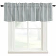 Blue Green Stripes Valances for Windows Farmhouse Kitchen Curtains ...
