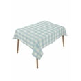 Blue Green Table Cloth, Grid Checkered Plaid Gingham Lattice Trellis ...
