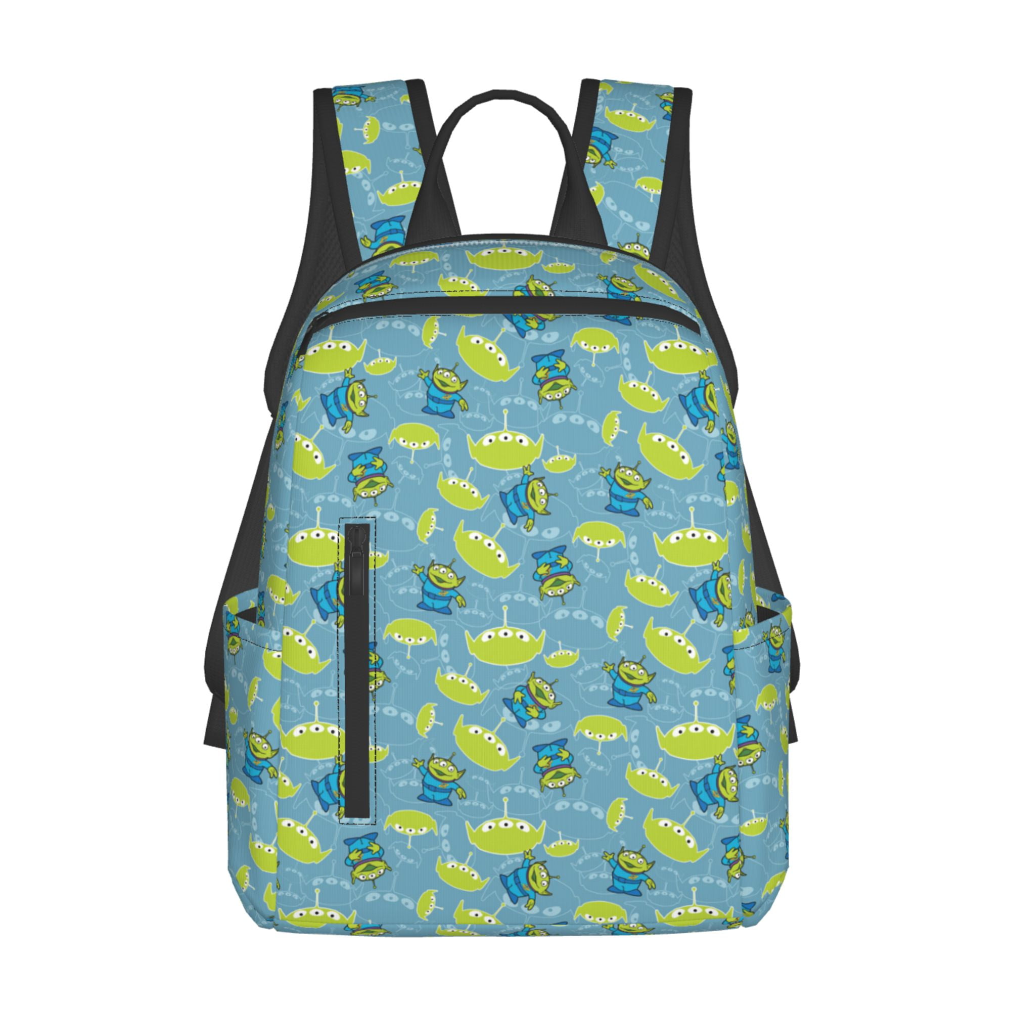 Blue Green To-y St-ory Alien Lightweight Backpack, Holiday Travel ...