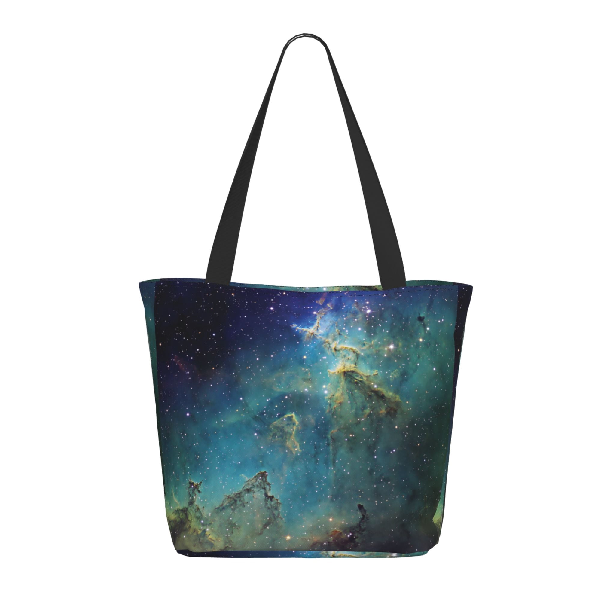 Blue Green Universe Bag Pattern For Women Gift Tote Bag For Vacation ...