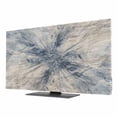 Blue Grey Abstract TV Cover for 32 Inch Screen, Stretch Fabric ...